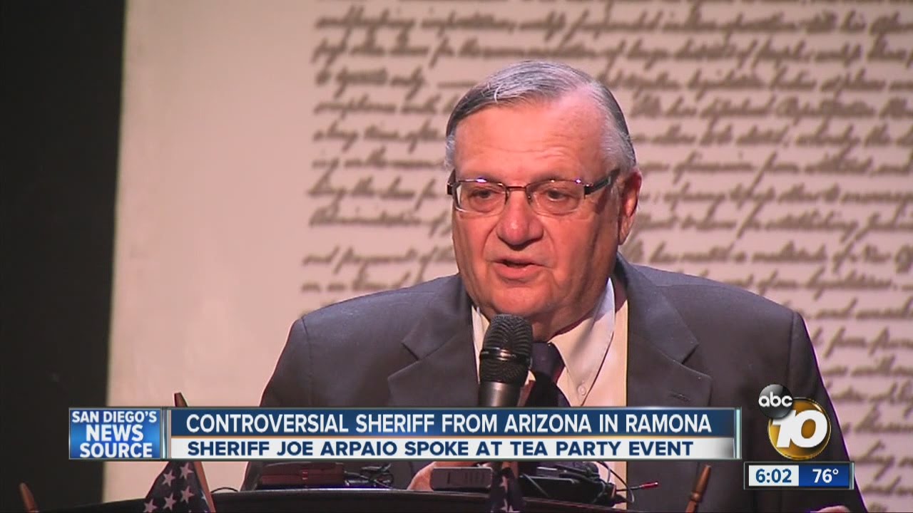 Controversial AZ sheriff speaks in Ramona: Joe Arpaio shared opinions ...