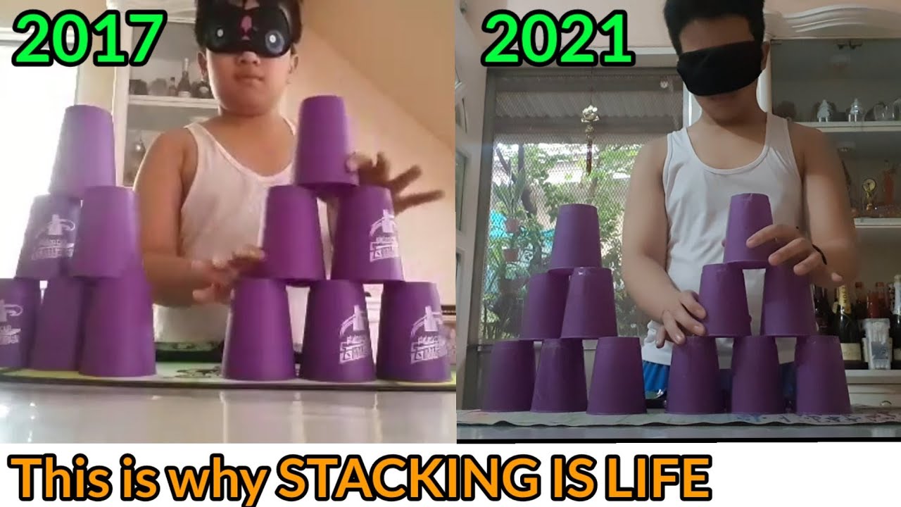 Unbelievable Sport Stacking Progress: 4 Years of Stacking 2017 vs 2021 ...