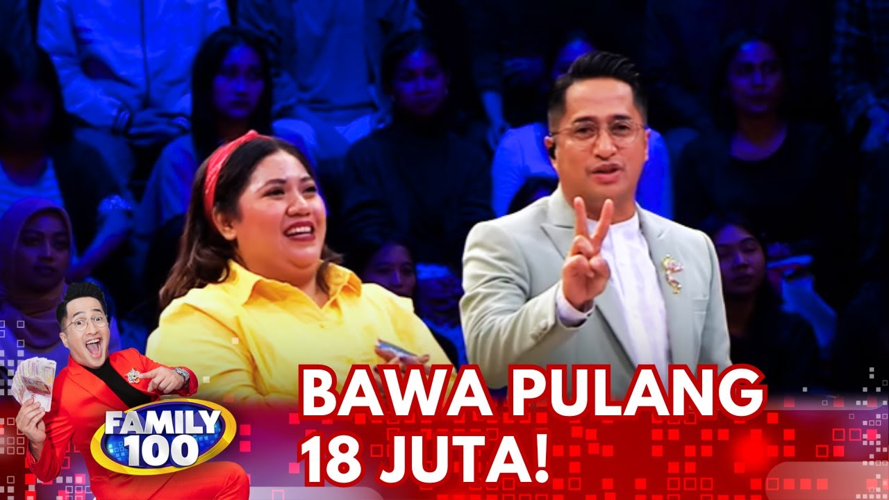 HORE!! Keluarga Tomahua Berhasil Bungkus 18 Juta! - Family 100 - YouTube