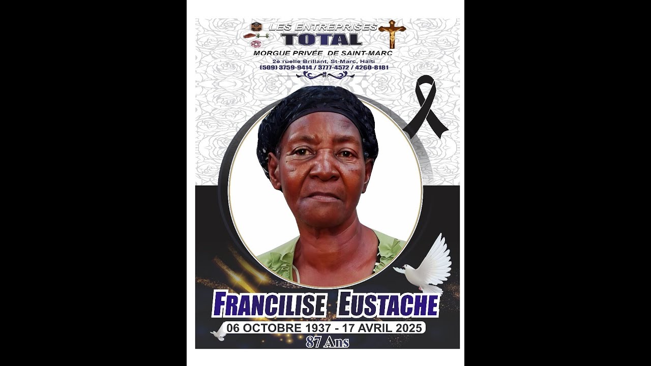 Cérémonie Funéraire de Francilise Eustache - YouTube