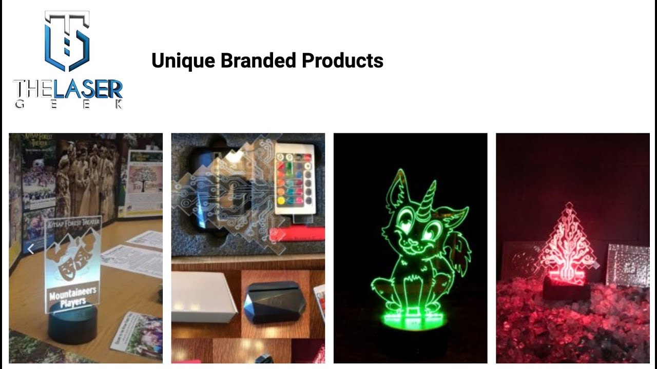 LED Etched Glass Signs|LED Acrylic Awards for Your Brand - YouTube