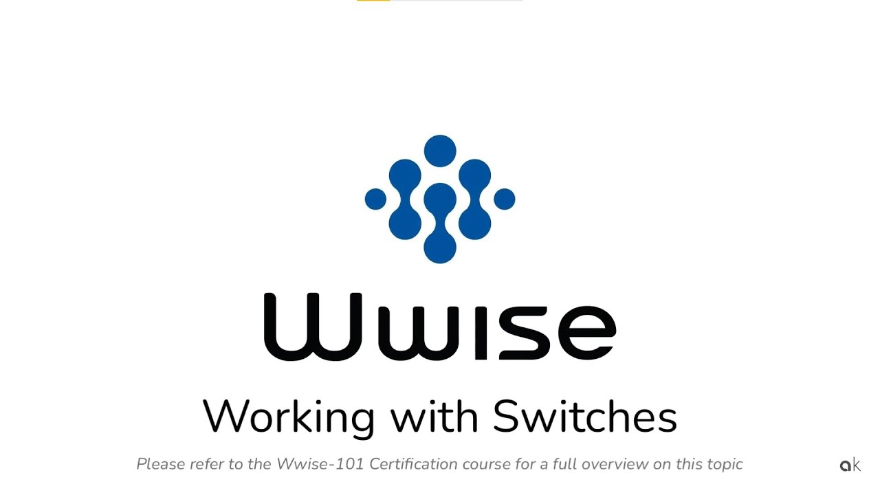 Wwise-101- Lesson 3 - Working with Switches - YouTube