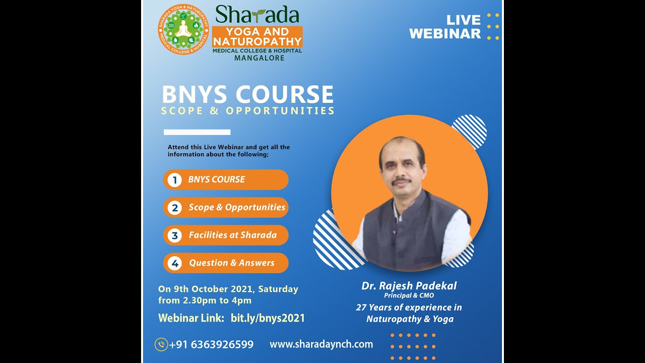 BNYS Course - Scope & Opportunities - Sharada Yoga and Naturopathy ...