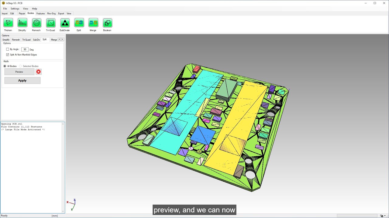 STL to STEP: Using InStep Studio with features detection to convert PCB ...