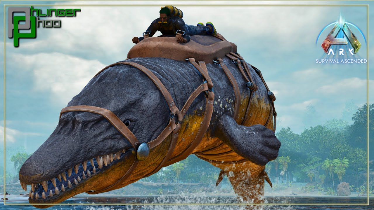 The Power of a Basilosaurus - Soloing the Ark Ascended 93 - YouTube