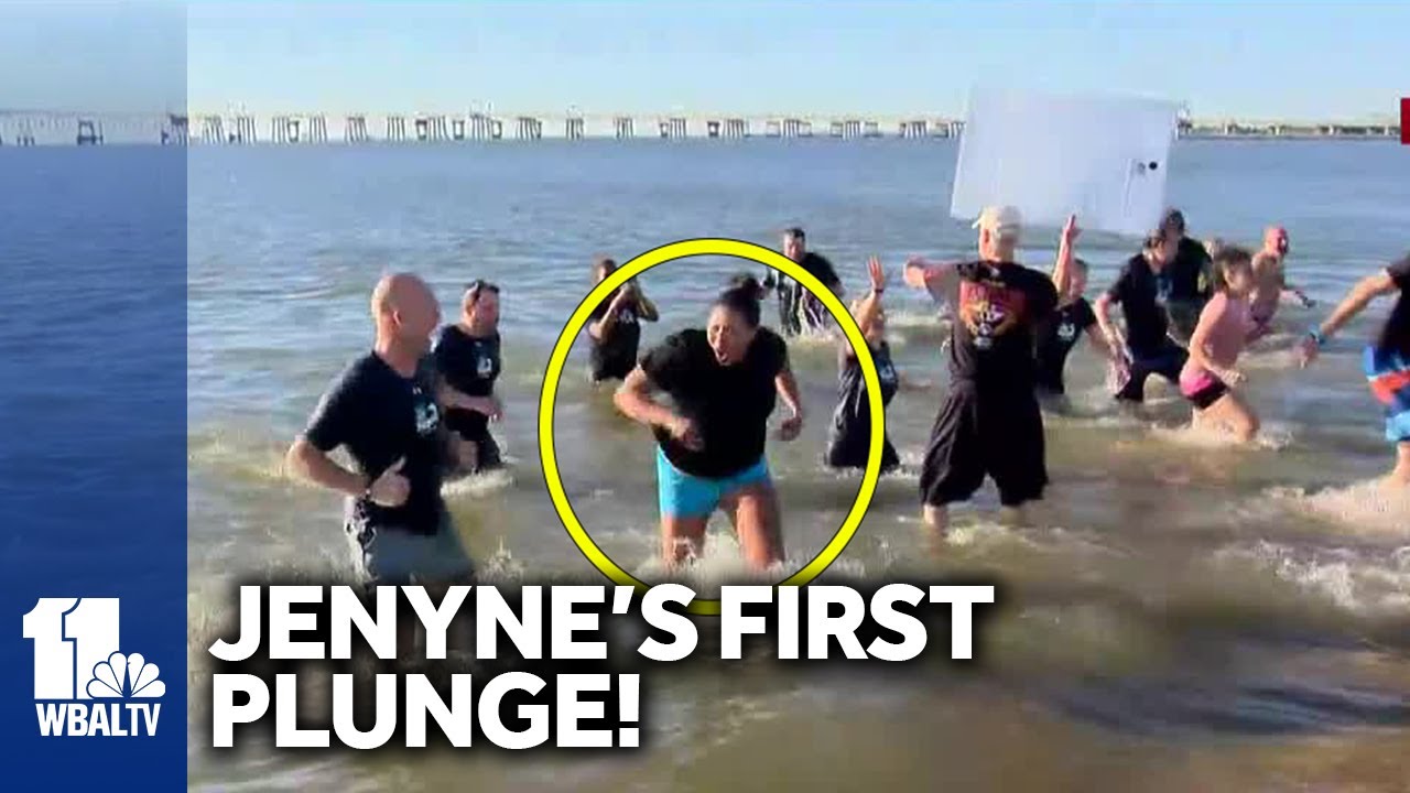 Jenyne Donaldson takes her first plunge! - YouTube