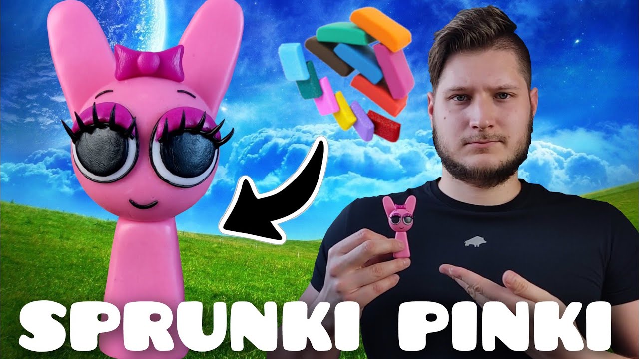 Sprunki Pinki Incredibox Polymer Clay Sculpture - YouTube