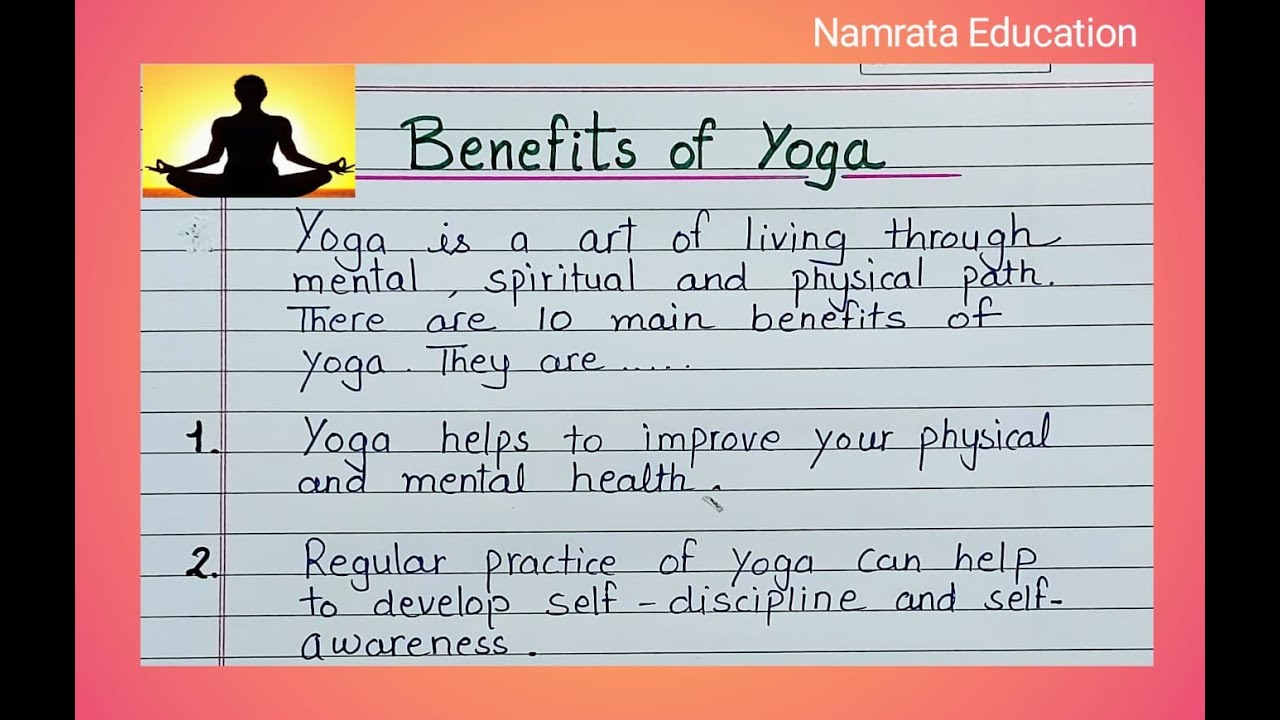 10 line Essay on benefits of Yoga in English / Benefits of Yoga essay ...