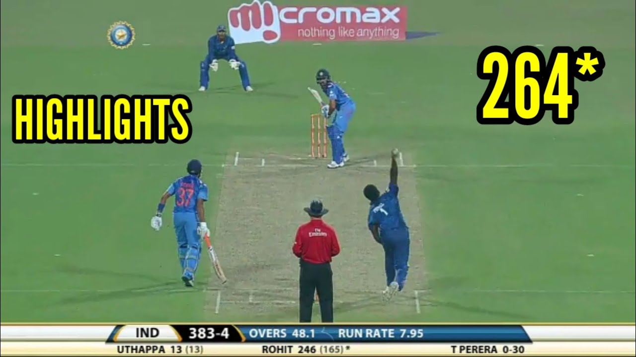 Rohit sharma batting 264 run highlights vs sri Lanka / rohit sharma 264 ...