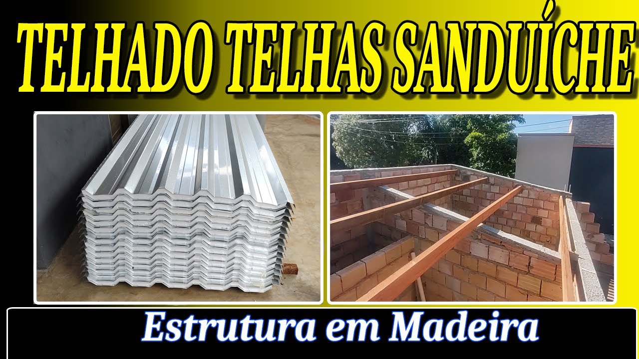 Telhado Telha metálica Sanduíche - YouTube