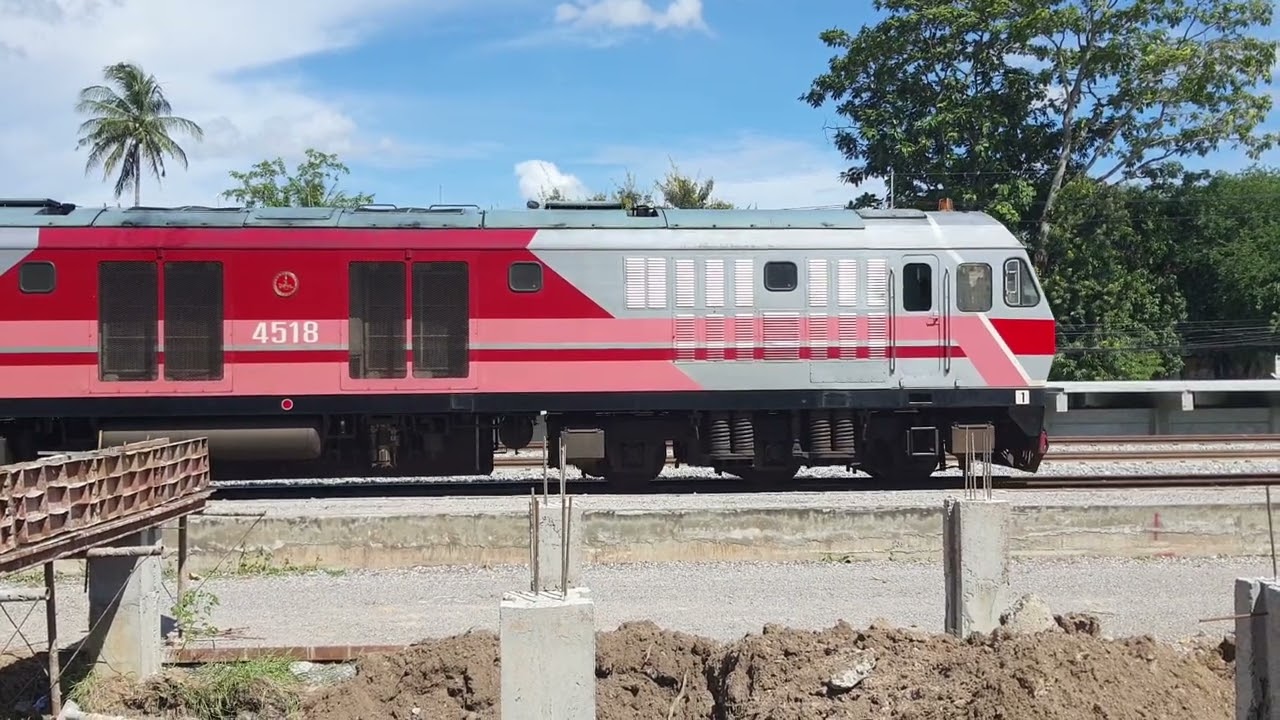 Hitachi 4518 ทำรถเร็ว 171 จอดบ้านโป่ง rapid train 171 - YouTube