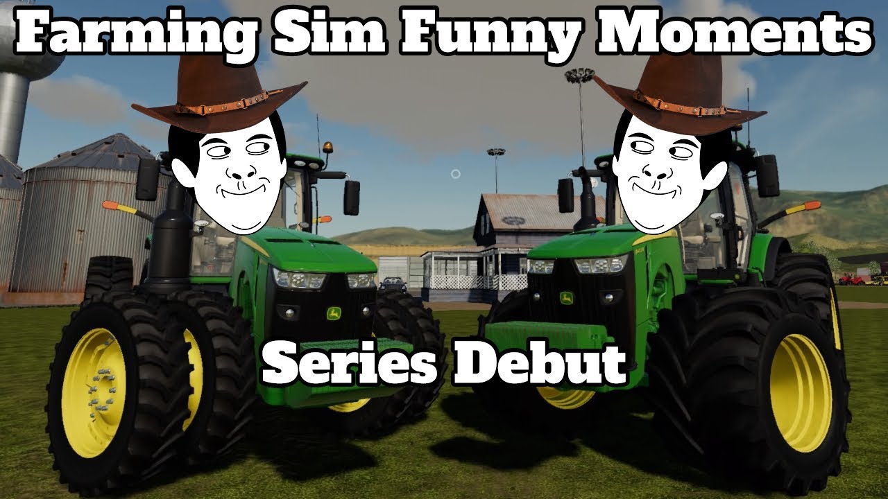 Farming Sim '19 | Harvester Wheelie | Funny Moments Vol. 1 Series Debut ...