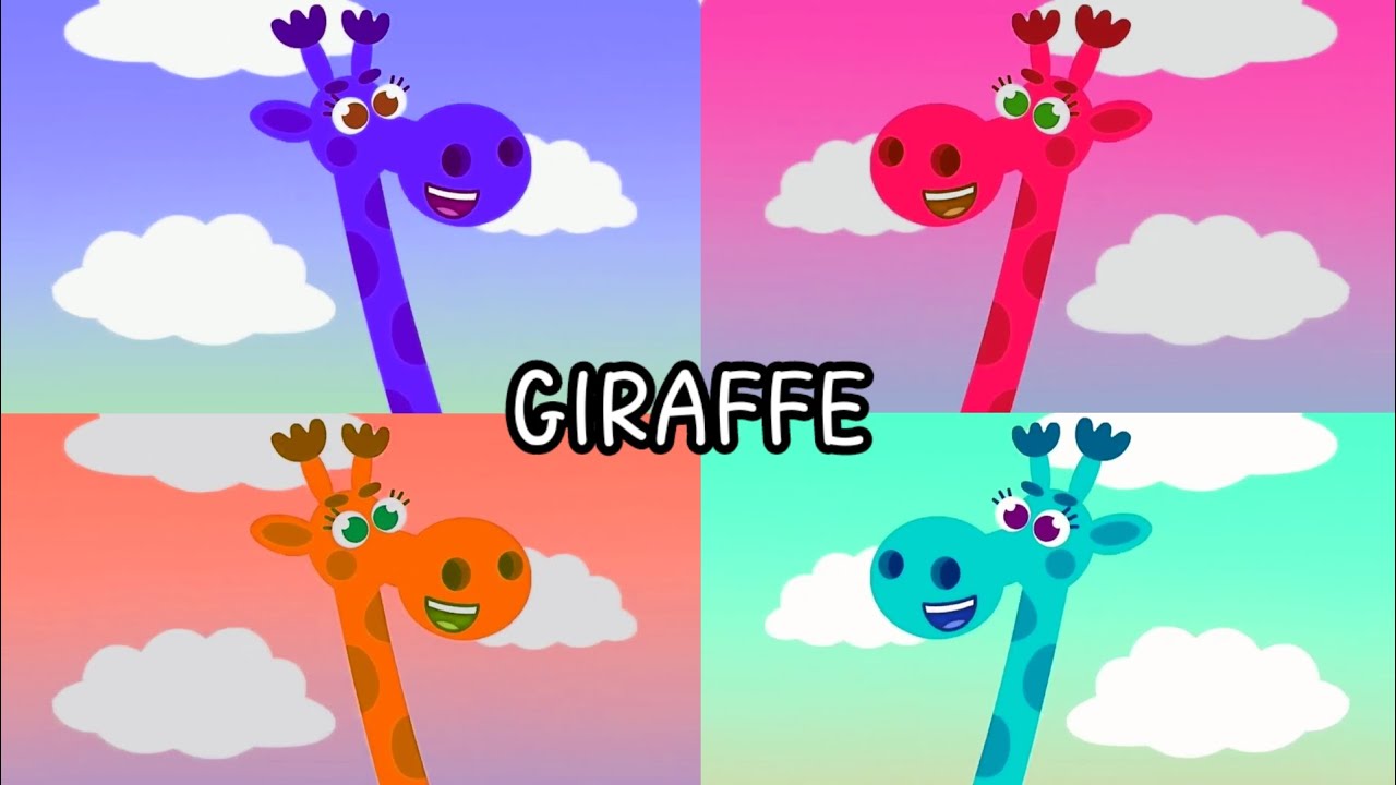THE GIRAFFE WITH COLOR INVERSION EFFECTS HICKORY DICKORY DOCK VIDEO FX ...