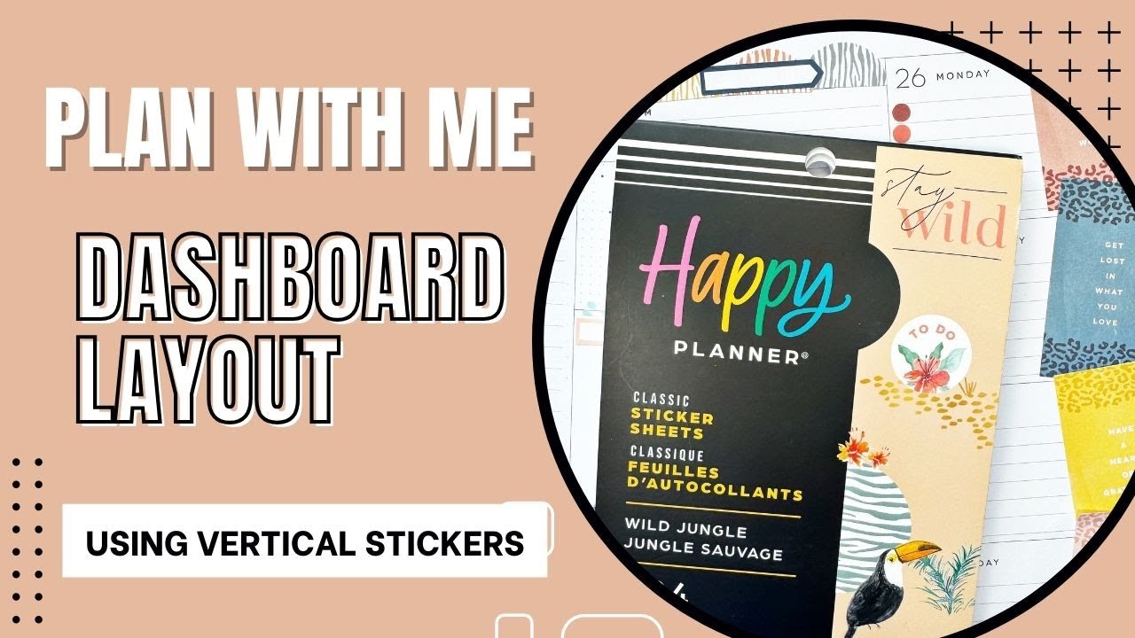 Plan With Me | Dashboard Layout | Vertical Stickers - YouTube