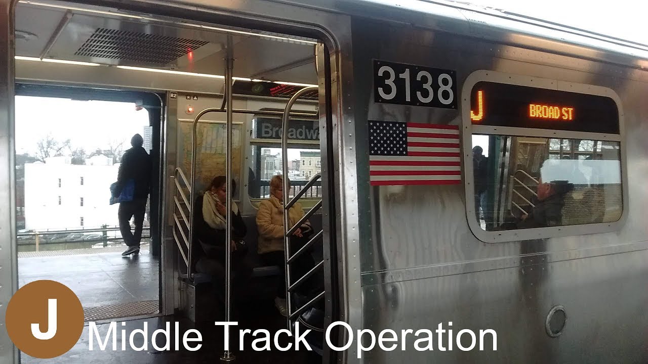 ᴴᴰ J Train Middle Track Operaton at Broadway Junction - YouTube