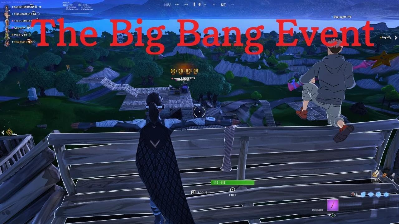 The Big Bang Event Fortnite - YouTube