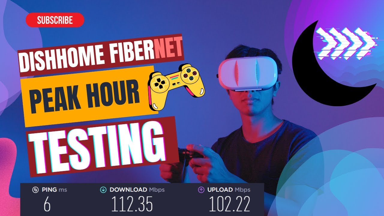Dishome fibernet internet testing at peak hour , full download and ...