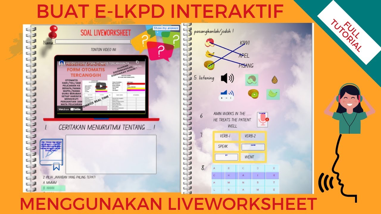 FULL TUTORIAL MEMBUAT E-LKPD/LKS ONLINE MENGGUNAKAN LIVEWORKSHEET ...