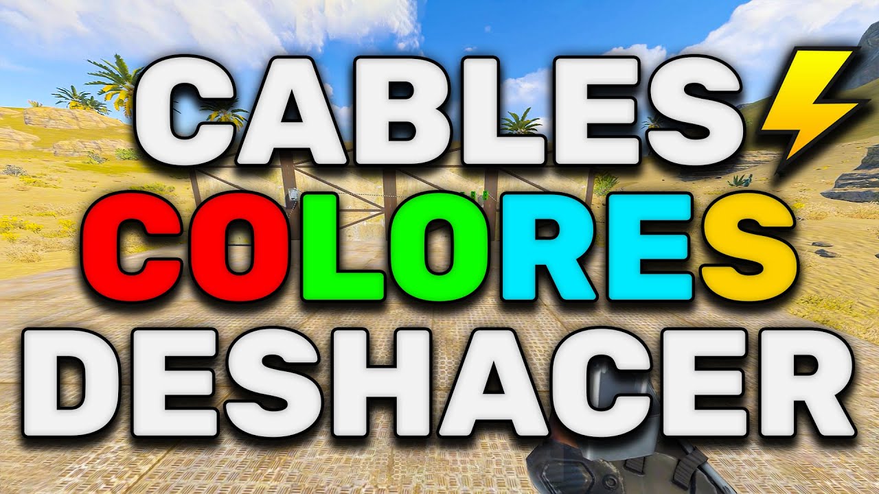 Como pintar los cables de colores y deshacer en rust - YouTube