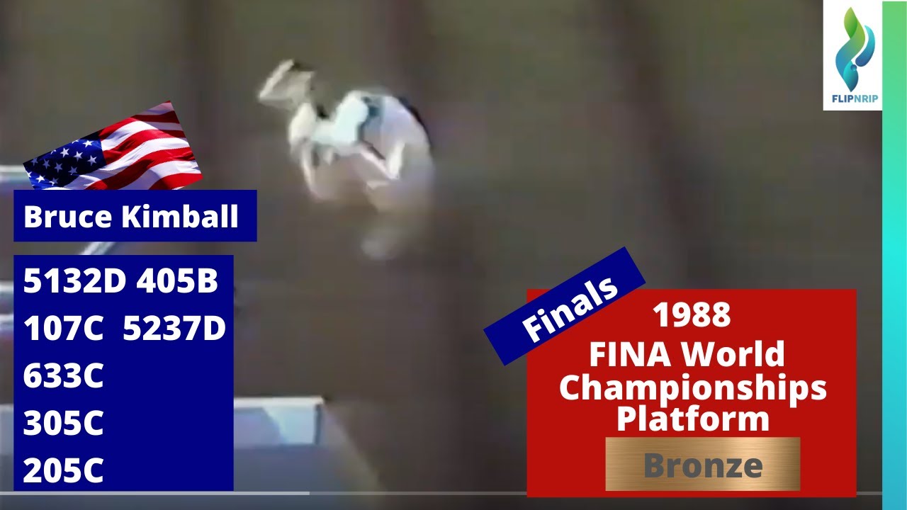 1986 Bruce Kimball Team USA Mens Platform Diving World Championships ...