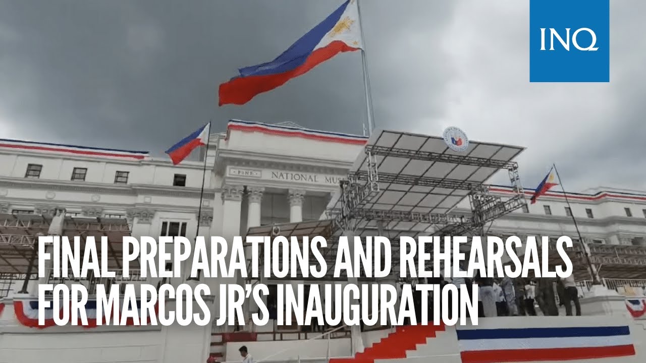 Final preparations and rehearsals for Marcos Jr’s inauguration - YouTube