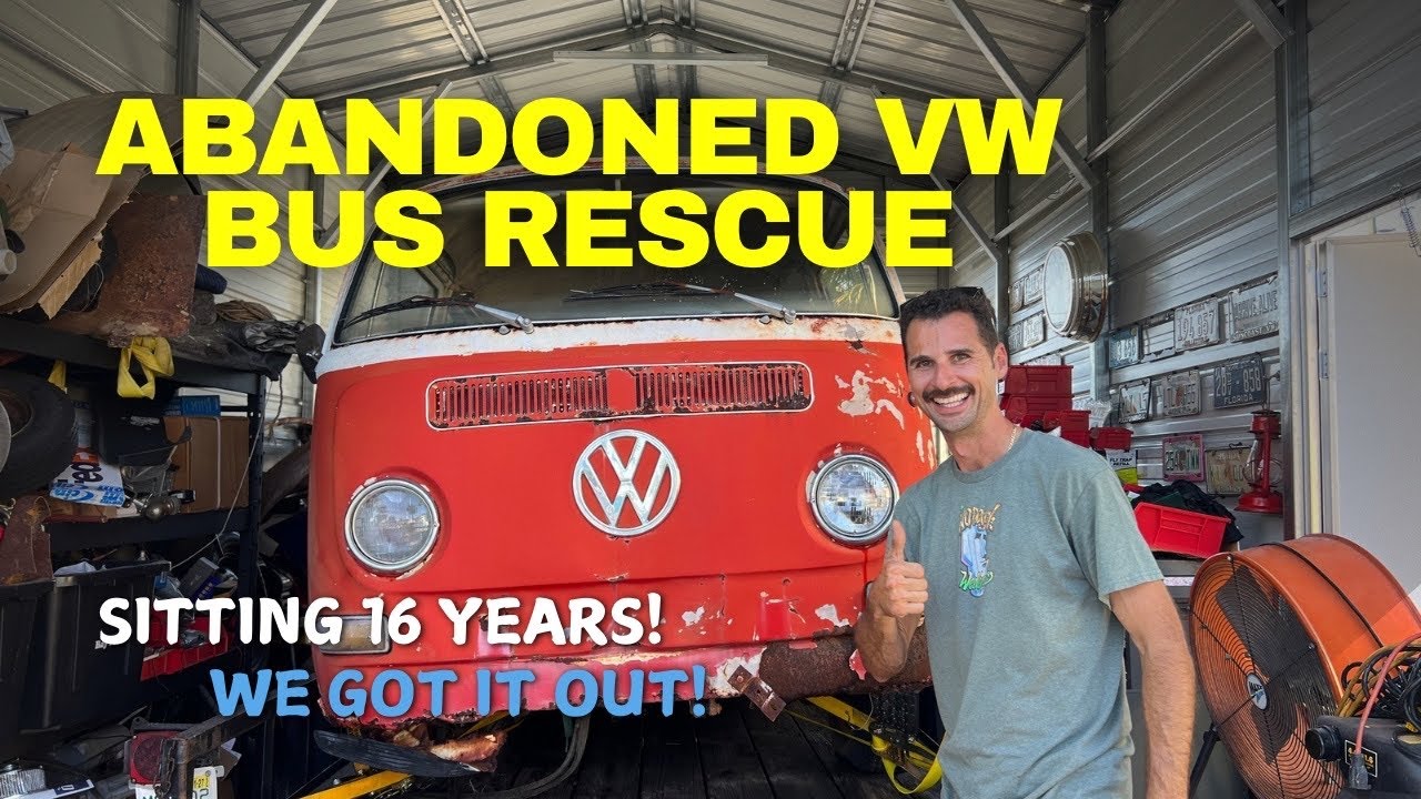 Rescued a 1971 VW Bus abandoned in the woods for 16 years | Full rescue ...