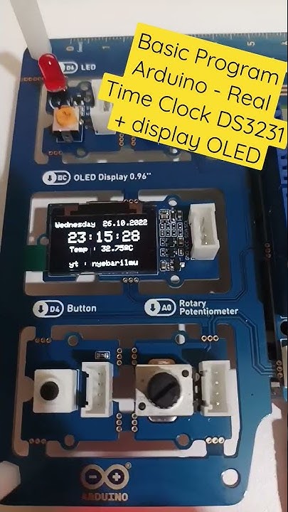 Basic Programming Arduino - Real Time Clock DS3231 #arduinoproject #arduino #oled - YouTube