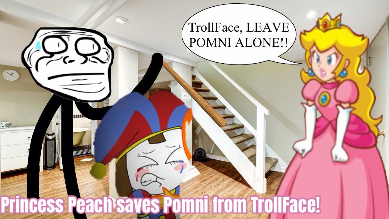 JB Tal_on: Princess Peach saves Pomni from TrollFace! - YouTube