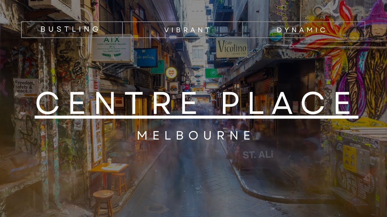 Bustling Centre Place Melbourne in all its Vibrant Beautiful Colours ...