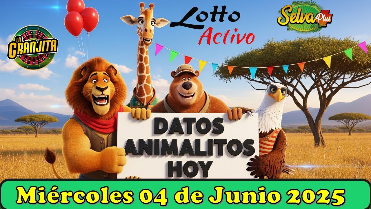 🎯 Datos Lotto Activo, La Granjita, Selva Plus y Ruleta Royal para hoy ...