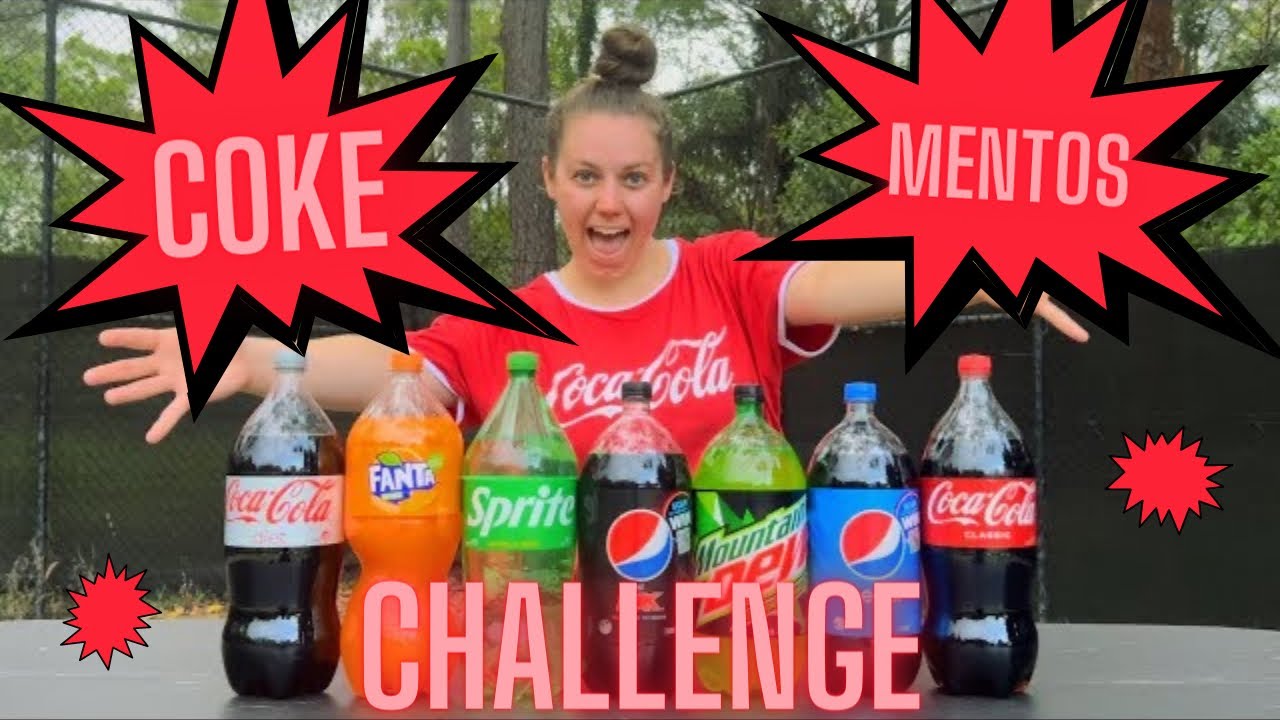 Coke And Mentos Challenge 💥 Youtube