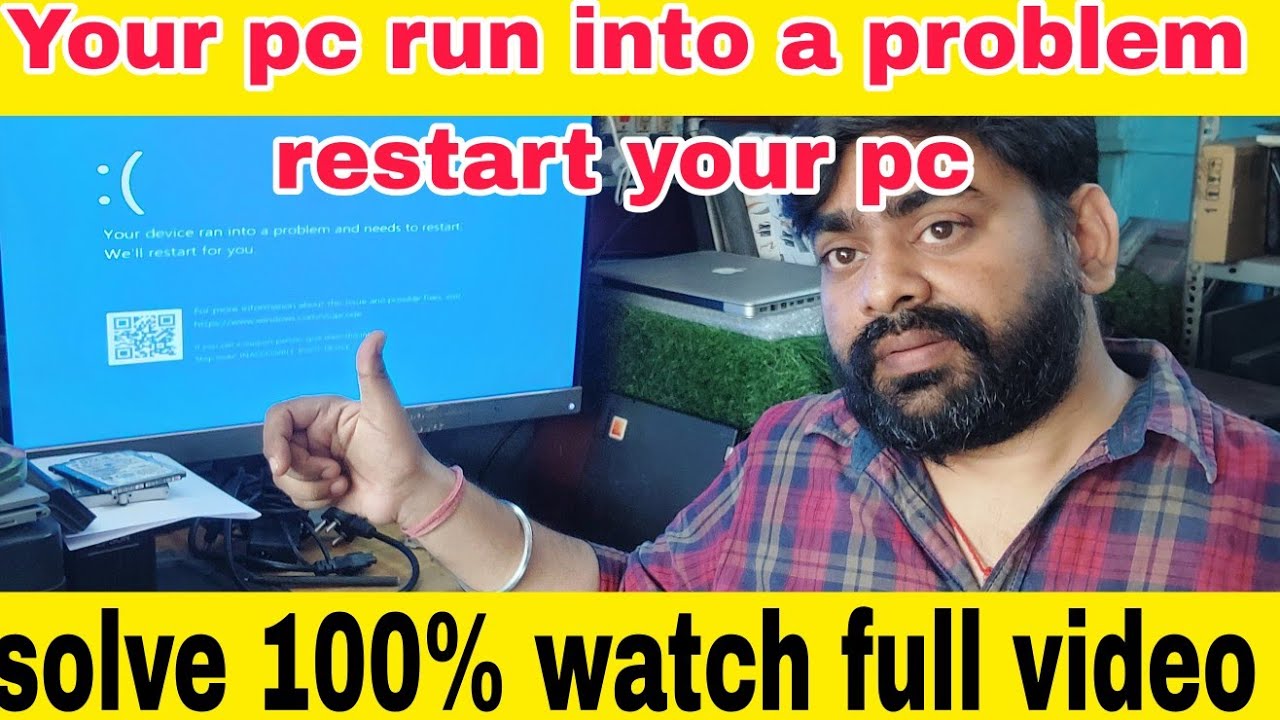 How to FIX : Your PC Ran Into a Problem and Needs to Restart | INACCESSIBLE_BOOT_DEVICE - YouTube
