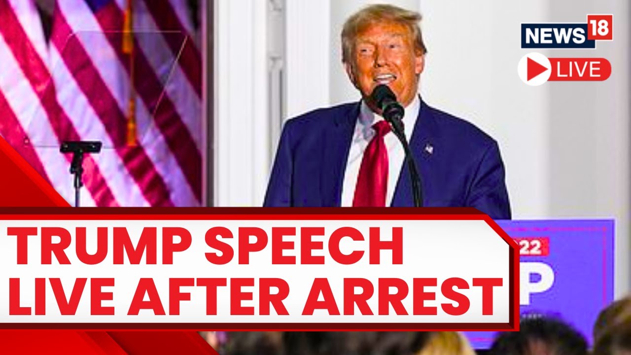 Donald Trump Speech LIVE | Trump Arraignment Live updates | Trump ...