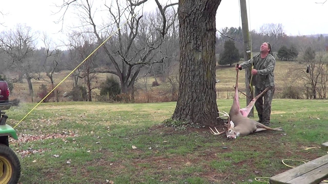 HANG A DEER WITH A DEERE YouTube HANG A DEER WITH A DEERE YouTube