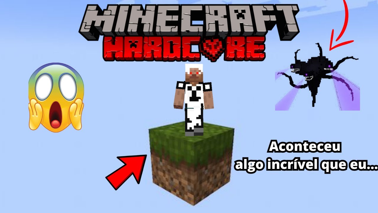 Sobrevivi 100 Dias Em Um Bloco No Minecraft Hardcore Youtube