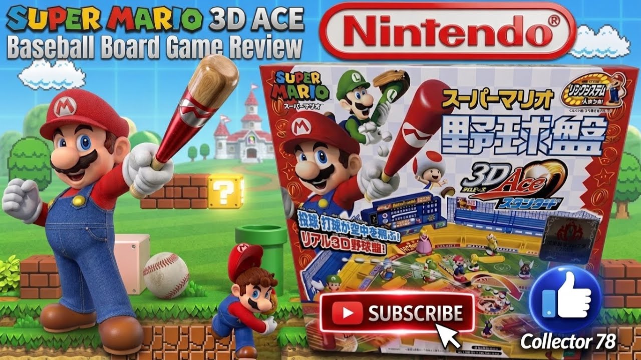 Super Mario 3D Ace Japanese Exclusive Baseball Board Game Review ...