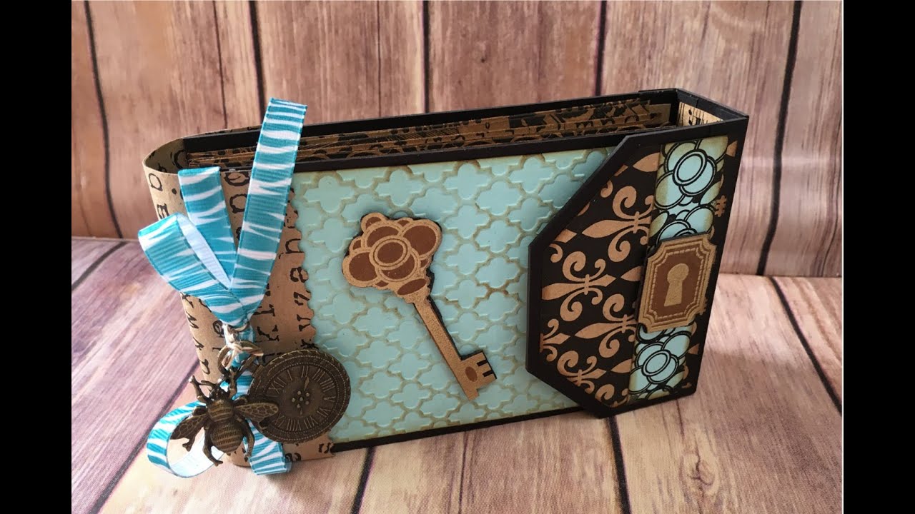 Policy Envelope Mini Album Tutorial Part 2 Closure and Decorating - YouTube