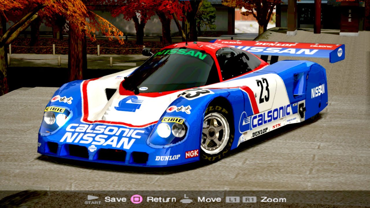 Gran Turismo 4 Nissan R89C Race Car '89 Le Mans Race - YouTube