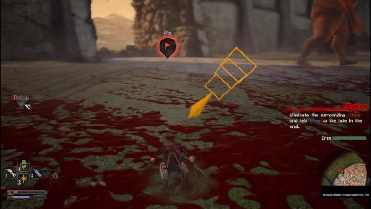 4 hit Titan kill (AOT 2) - YouTube