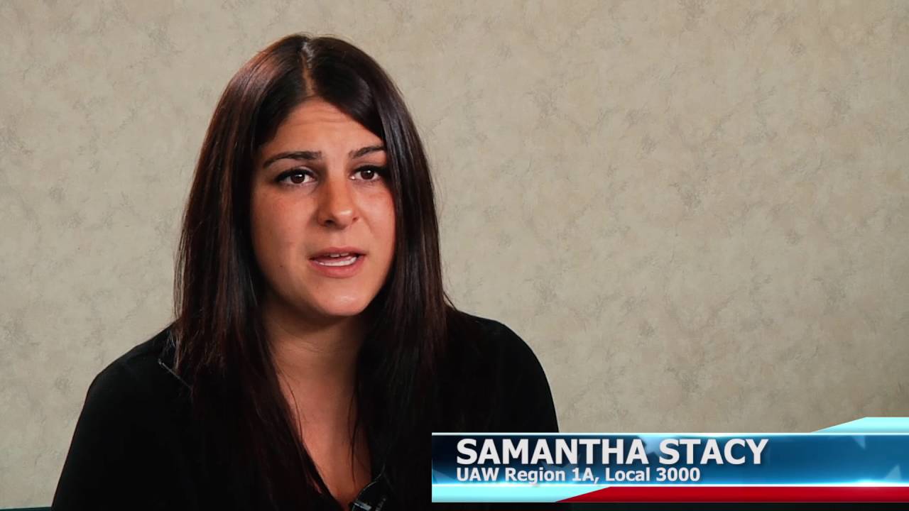UAW Member Samantha Stacy on Reasons to Vote For Hillary - YouTube