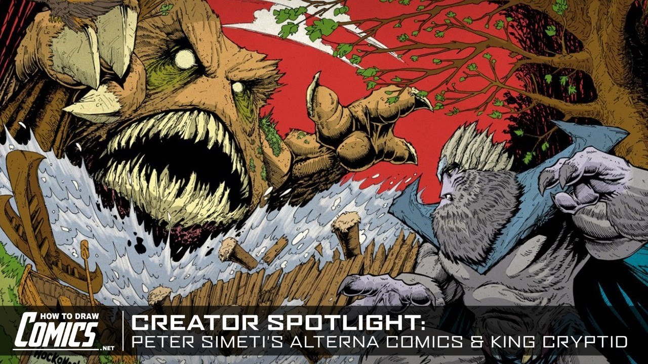 CREATOR SPOTLIGHT: Peter Simeti's King Cryptid & Alterna Comics - YouTube