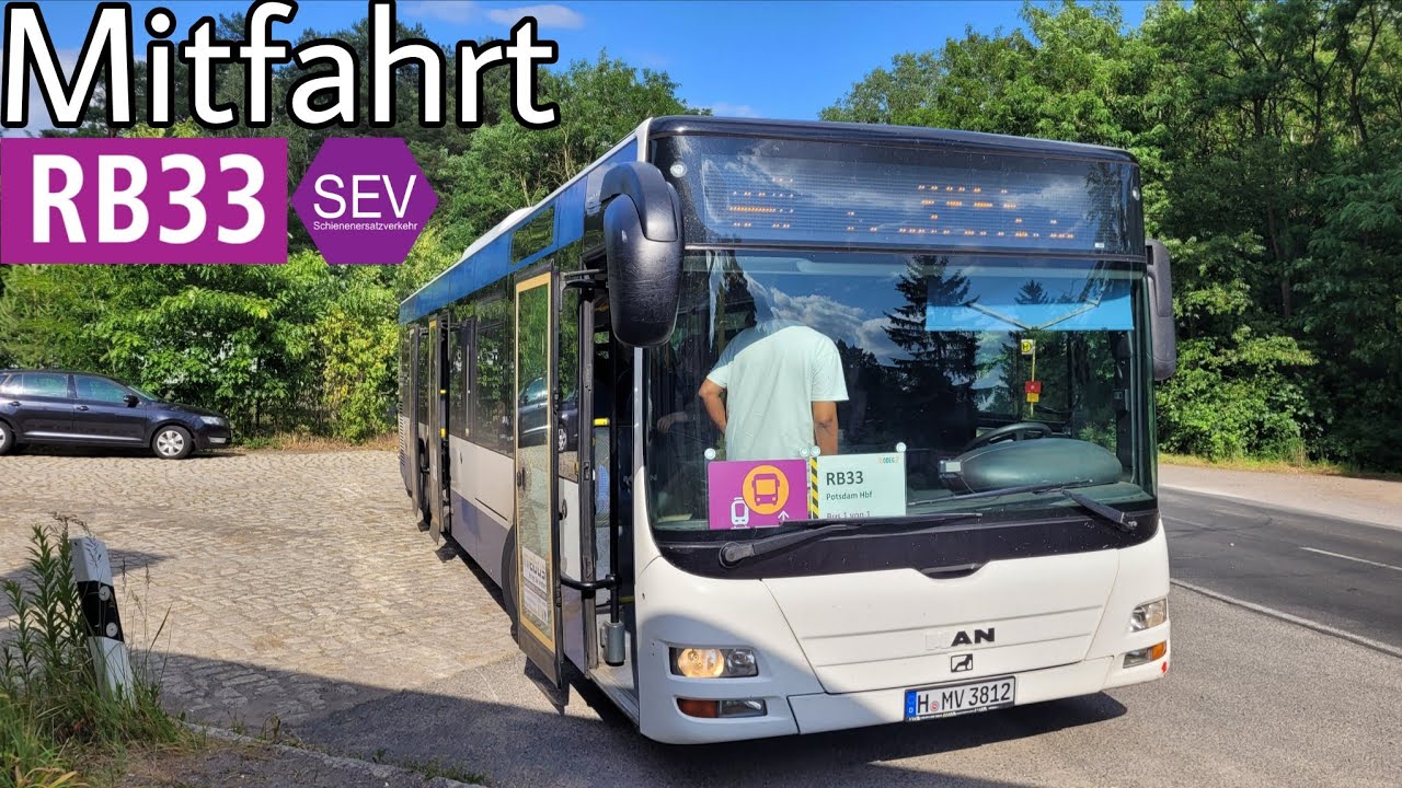 Mitfahrt | MAN Lion's City Ü A20 | Linie RB33 SEV | S Potsdam Hbf/Nord ...