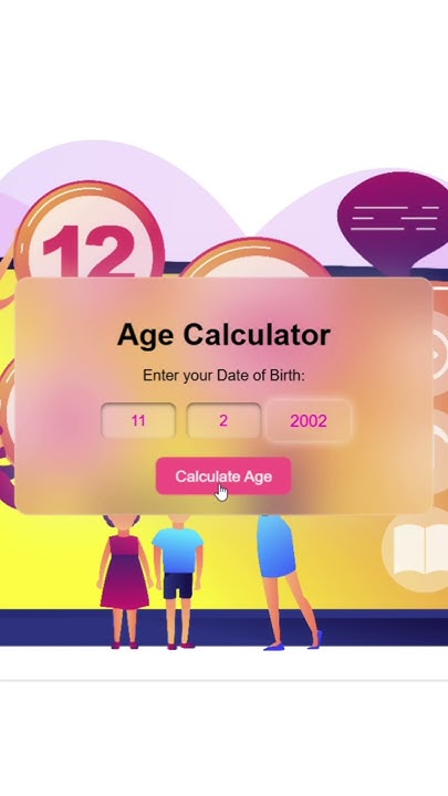 Age Calculator Using HTML, CSS & JS | Fun & Easy Project 💻 - YouTube