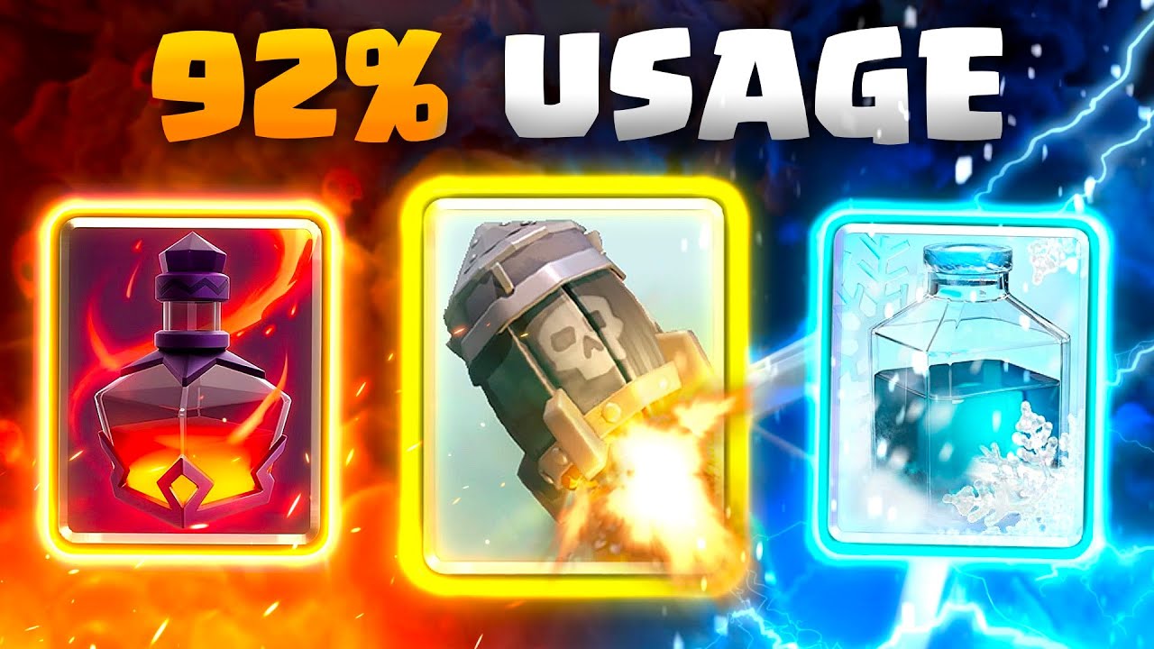 The Most Broken State of Every Spell in Clash Royale - YouTube