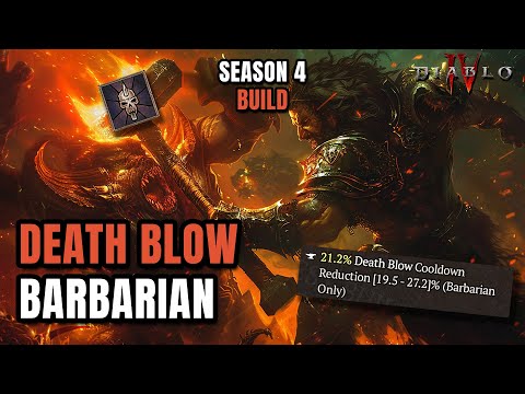 Rob2628: Death Blow Barbarian Build - Unstoppable Damage in Diablo 4