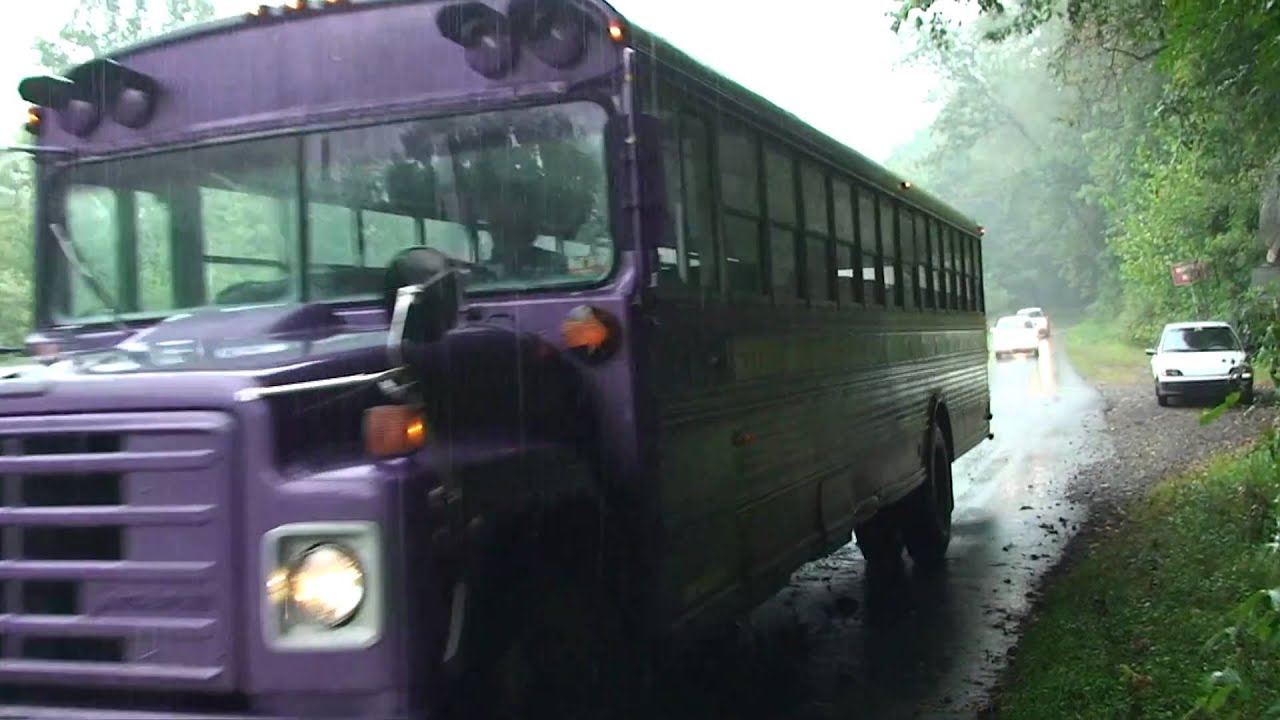 PURPLE WHITE WATER RAFTING BUS IN FAYETTEVILLE WEST VIRGINIA - YouTube