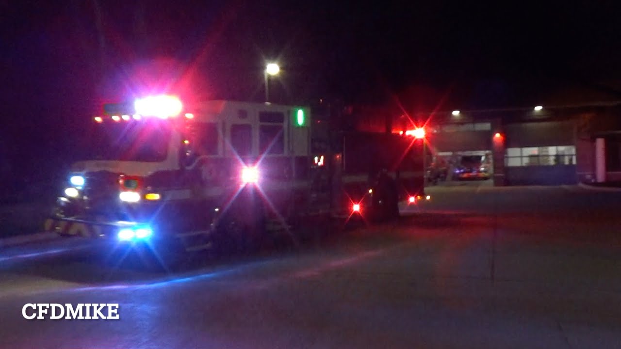 Northbrook Fire Department Engine 10 And Ambulance 10 Responding - YouTube
