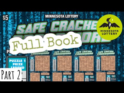 💰PART 2: FULL BOOK OF SAFECRACKER CROSSWORD MN LOTTERY / SCRATCH OFF ...