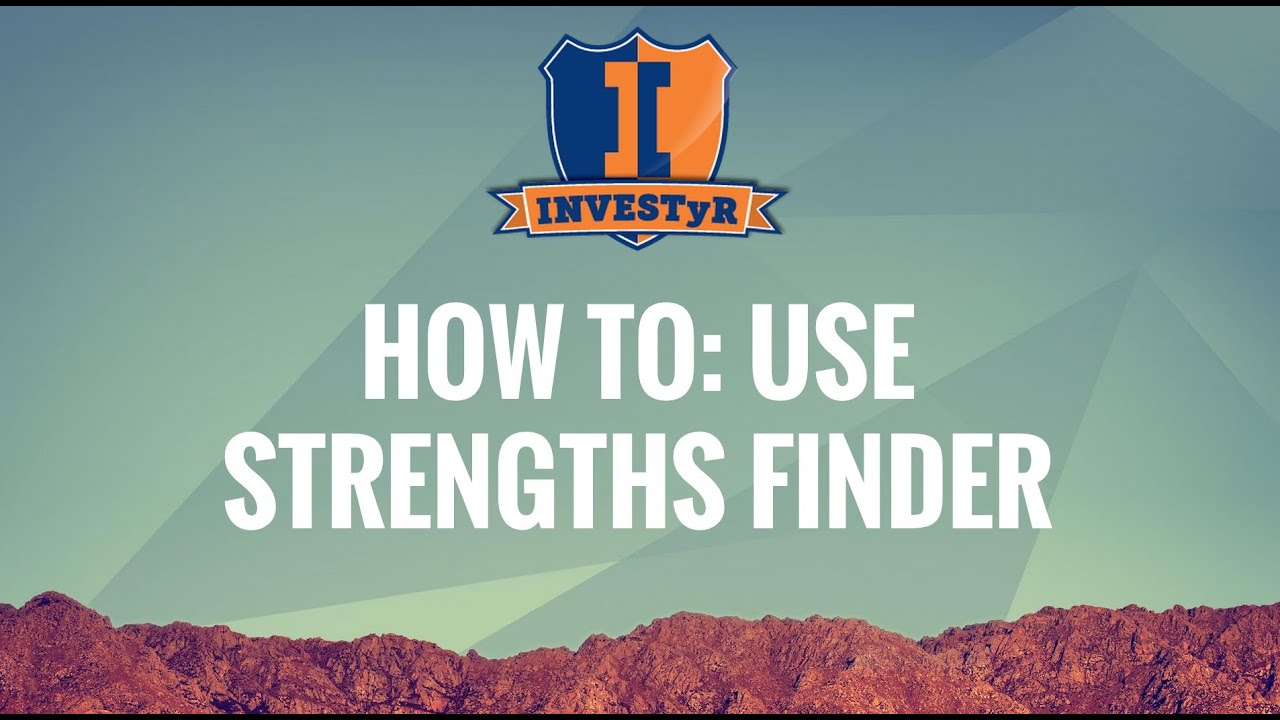 HOW TO: Use Strengths Finder - YouTube
