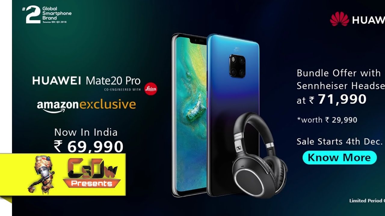 [ Hindi ] Huawei P20 Pro and P20 lite Full Feature Details, Comparison ...